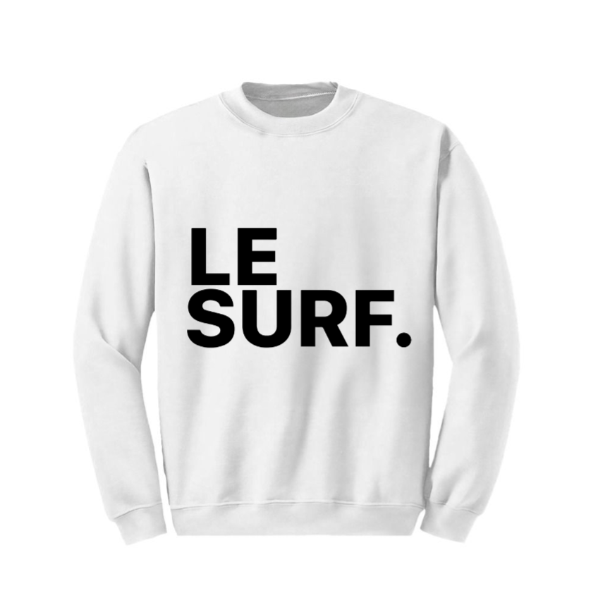 Le Surf Sweatshirt ( White / LRG Black Logo) – Le Surf Club